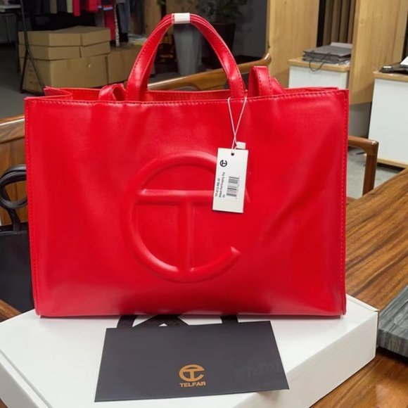 Telfar | Bags | Telfar Shopping Bag Medium Red Womens | Poshmark